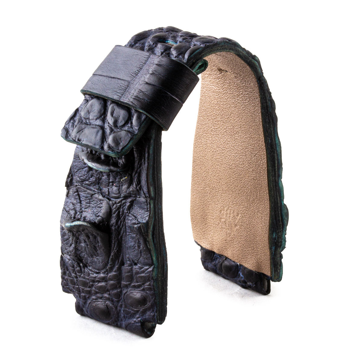 Bell & Ross - Leather watch band - Head hornback alligator ( black ...